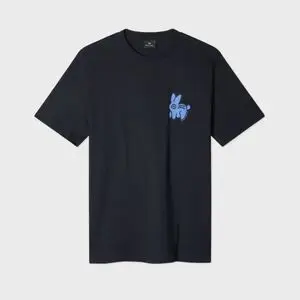 Paul Smith Navy 'never Assume Bunny' Print T-shirt