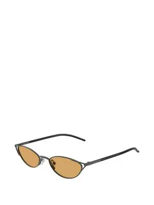 Alexander McQueen Oval-frame Sunglasses - Grey