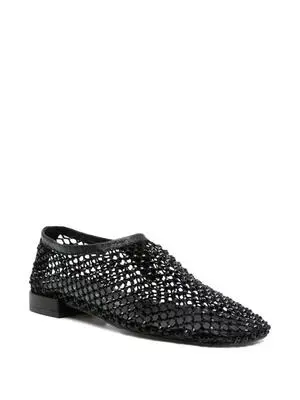 PEDRO MIRALLES Zucaina Crystal-embellished Mesh Pumps