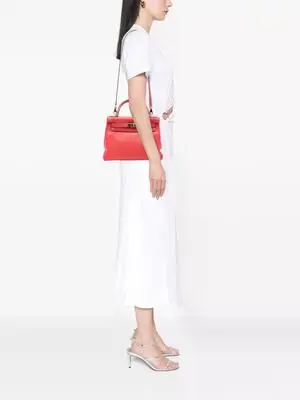 Hermès 2014 Togo Kelly Ii Retourne 28 Satchel - Red