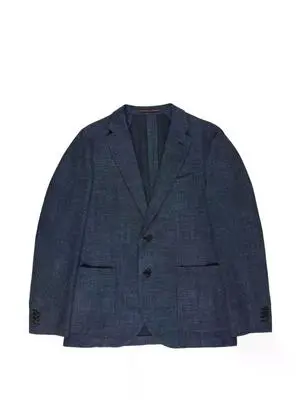 SLOWEAR Mélange-effect Blazer - Blue