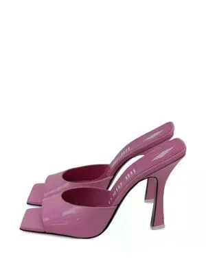 Attico Anais Square-toe Leather Sandals
