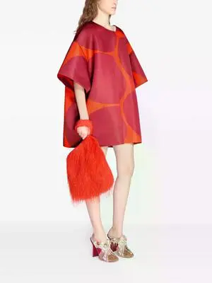 Dries Van Noten Mini Ruffled Tote Bag - Red
