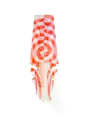 Dries Van Noten Printed Silk Maxi Skirt - Red