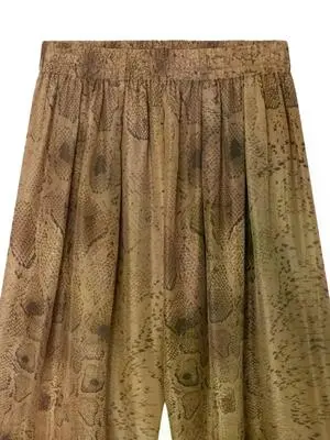 MES DEMOISELLES Elasticated Wide Leg Trousers