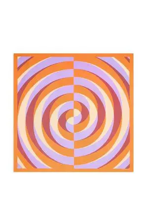 Dries Van Noten Patterned Square Scarf - Orange