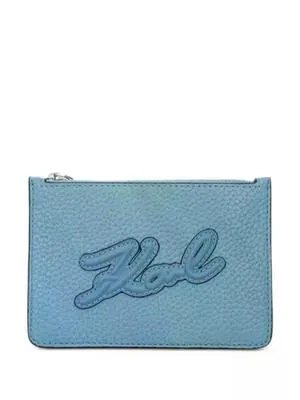 Karl Lagerfeld Zipped Wallet - Blue