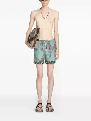 Dries Van Noten Stitched Leather Sandals