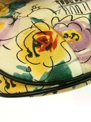 Dior 2005 Abstract-pattern Shoulder Bag - Neutrals
