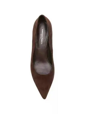ADRIANNA FERETTI Pointed-toe Suede Pumps