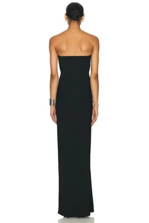 GRACE LING Relic Charms Strapless Maxi Dress - Black