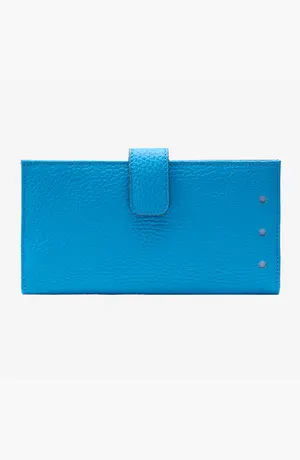 TUSK Ascot Long Slim Wallet Azure