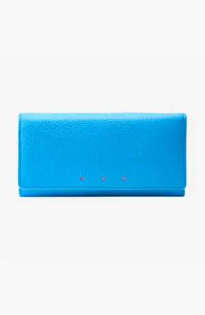 TUSK Ascot Flap Over Wallet - Azure
