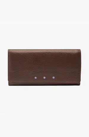 TUSK Ascot Flap Over Wallet - Espresso