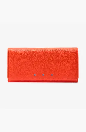 TUSK Ascot Flap Over Wallet - Orange