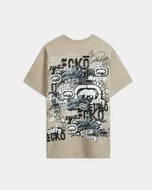 ECKO Graffiti Across The City Tee - Beige