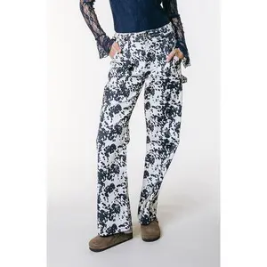 COLOURFUL REBEL Tinsley Cow Denim Worker Pant
