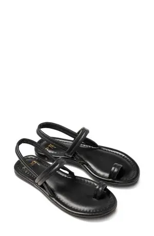 Beek Pavo Toe Loop Sandal - Black
