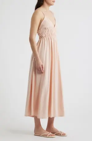 Deluc Leros Strappy Maxi Dress - Pink