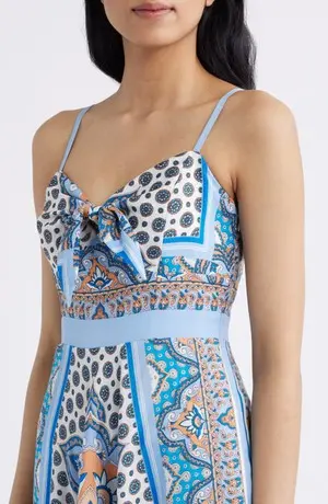 Eliza J Tie Front Maxi Sundress