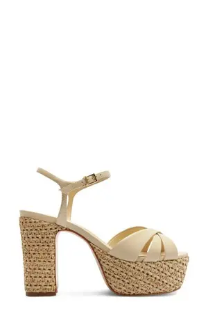 Schutz Keefa Ankle Strap Sandal - Egg Shell
