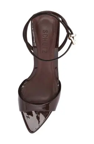 Schutz Elodie Ankle Strap Sandal - Root Brown
