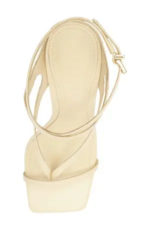 Schutz Amalfi Ankle Strap Sandal - Egg Shell
