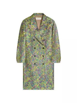 Floral Jacquard Fleece Outerwear