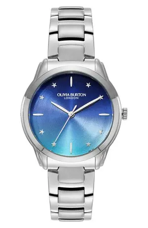 OLIVIA BURTON Color Wave Bracelet Watch - Silver