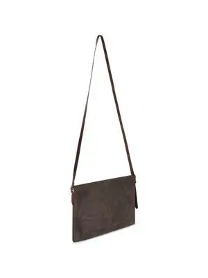 Dries Van Noten Suede Cross Body Bag - Brown