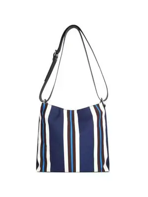 Dries Van Noten Striped Messenger Bag - Blue