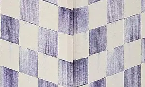 MACKENZIE-CHILDS Check Glass Soap Pump - Violet
