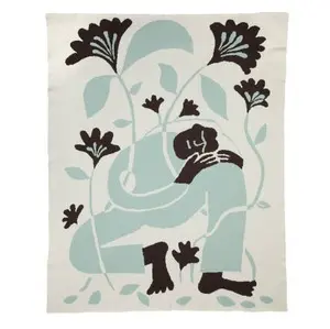 BIQUETTE Grow Knit Throw Blanket - Spring