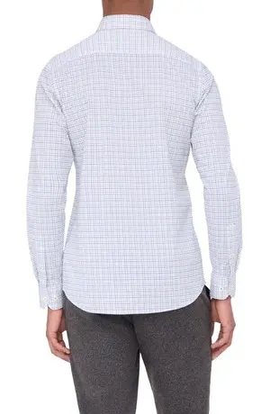 Bugatchi James Ooohcotton® Tattersall Check Button-down Shirt - Mocha
