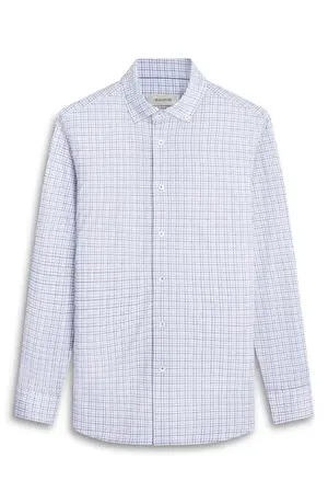 Bugatchi James Ooohcotton® Tattersall Check Button-down Shirt - Mocha