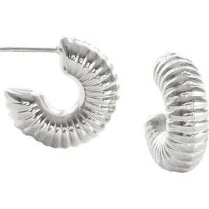 Marlyn Schiff Silver Tone Earrings