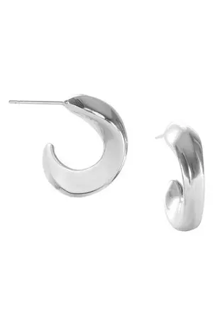MARLYN SCHIFF Sia Hoop Earrings - Silver