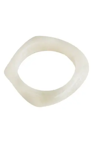 PANACEA Resin Bangle - White