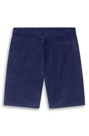 Bugatchi Drawstring Terry Shorts - Navy