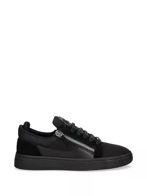 GIUSEPPE ZANOTTI Zip-detail Low Top Sneakers - Black