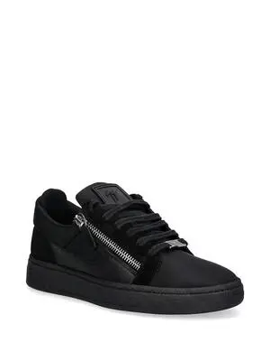 GIUSEPPE ZANOTTI Zip-detail Low Top Sneakers - Black