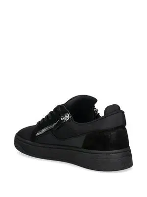GIUSEPPE ZANOTTI Zip-detail Low Top Sneakers - Black