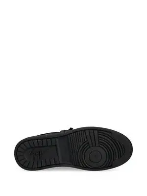 GIUSEPPE ZANOTTI Zip-detail Low Top Sneakers - Black