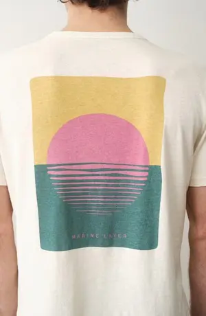 Marine Layer Relaxed Fit Hemp & Cotton Graphic T-shirt