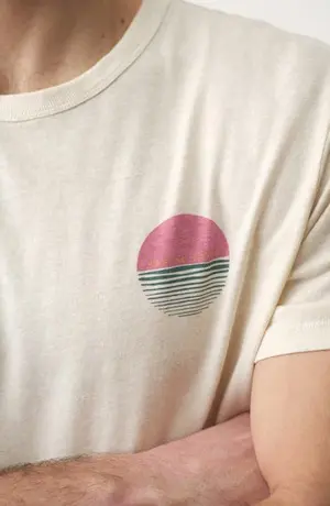 Marine Layer Relaxed Fit Hemp & Cotton Graphic T-shirt