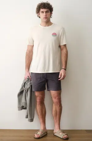 Marine Layer Relaxed Fit Hemp & Cotton Graphic T-shirt