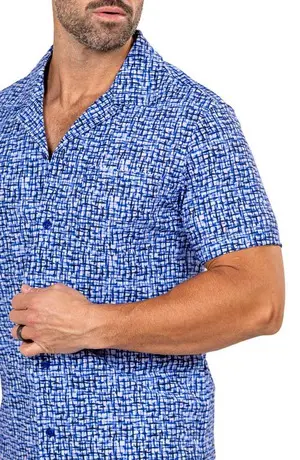 MACEOO Marthy Camp Shirt - Blue