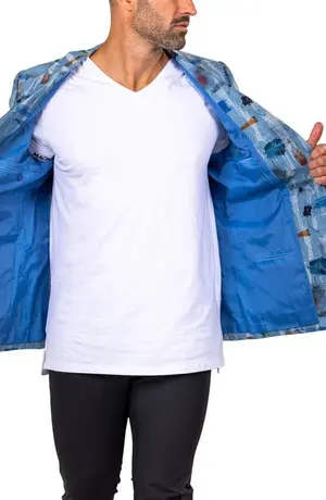 MACEOO Socrates Unconstructed Martyr012 Sport Coat - Blue