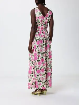 Liu Jo Floral Print V-neck Maxi Dress