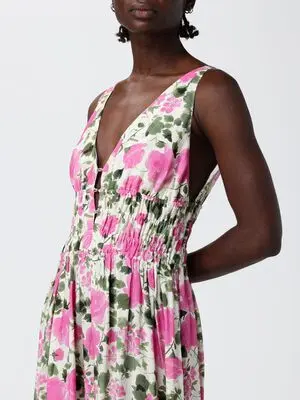 Liu Jo Floral Print V-neck Maxi Dress